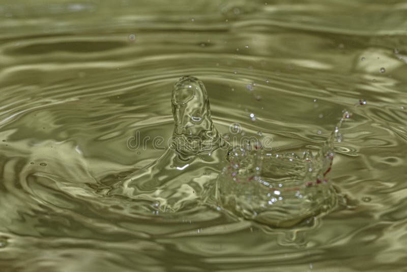 Fall of a drop of water stock image. Image of water - 179707565