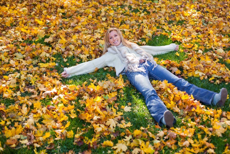 Fall-en Angel stock image. Image of american, maple, health - 27173433