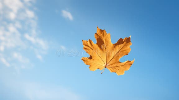 Fall falling leaf stock illustration. Illustration of crisp - 373167723