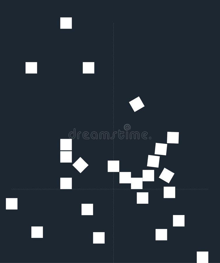 The Fall. Falling White Cubes. 8-bit Style. Vector Stock Vector ...