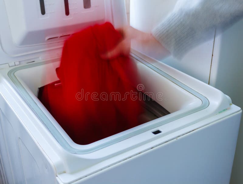 Fall Fast of a Cloth in a Washing Machine Stock Image - Image of rinse ...