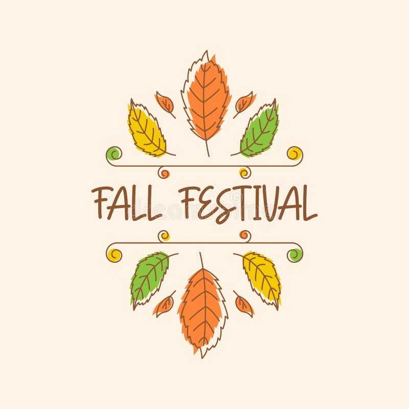 Fall Festival Element Vector Design Illustration Stock Vector ...
