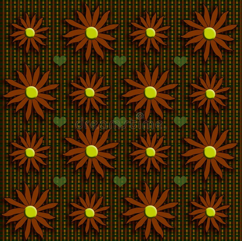 Fall flowers on tweed stock photo. Image of checker, party - 4705958