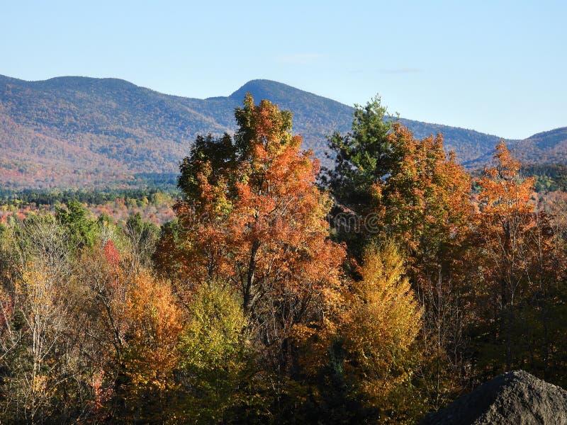 Fall Foliage in the Adirondacks Stock Image - Image of climate ...