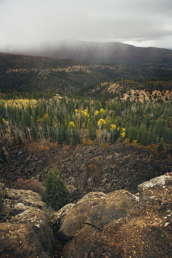 Fall Foliage & Approaching Storm Stock Photo - Image of storm, hill ...