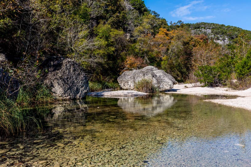 Fall Foliage at Lost Maples State Park in Texas. Stock Image - Image of ...