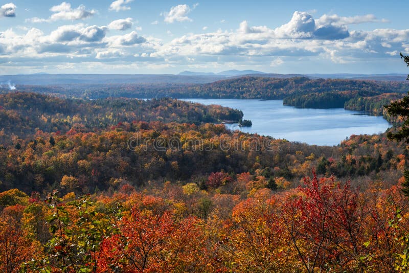 Fall Foliage in Mount Orford National Park Stock Image - Image of mont ...