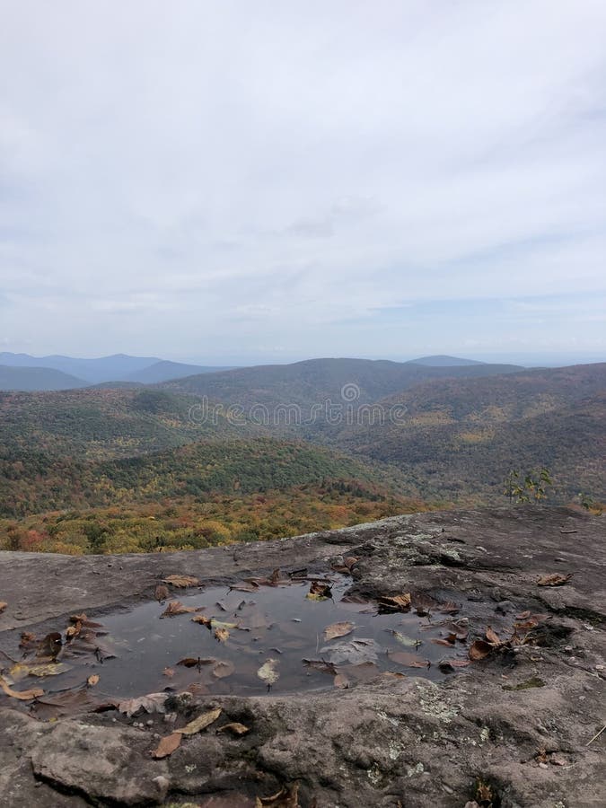 Fall Foliage View from Giant Ledge Mountain in September in Catskill ...