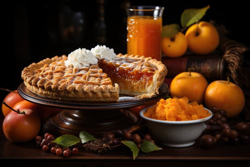 Fall Fall Food Recipe for Pumpkin Purê Pie Ingr Stock Illustration ...