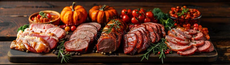 Fall Gourmet Meat Platter, Enhanced with Fresh Herbs and Spices ...