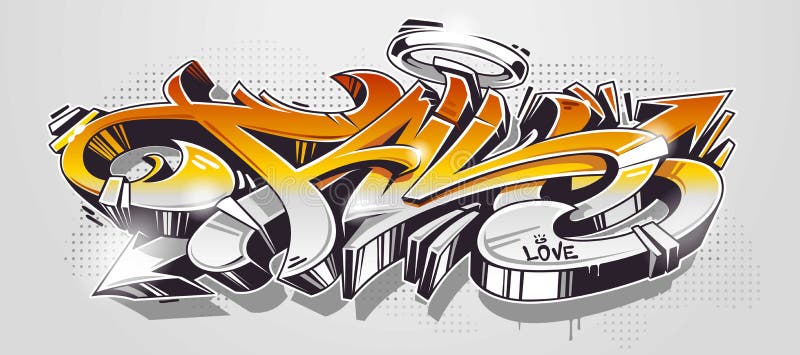 Fall Graffiti Wild Style Vector Stock Vector - Illustration of doodle ...