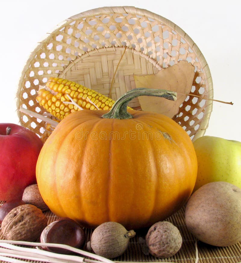 Fall Harvest stock image. Image of background, basket - 11966665