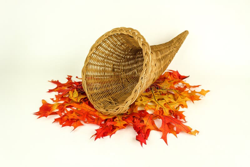Fall Harvest and Empty Cornucopia Stock Photo - Image of decorative ...