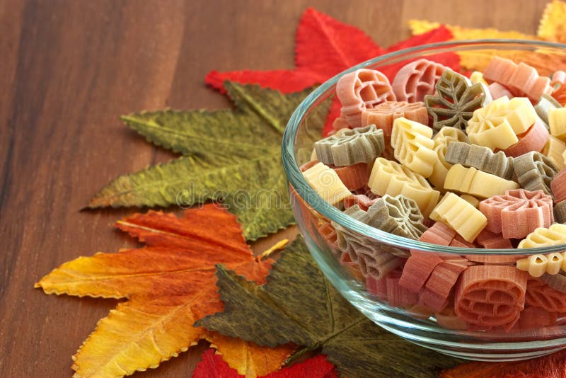 Fall harvest pasta stock image. Image of closeup, artificial - 27268645