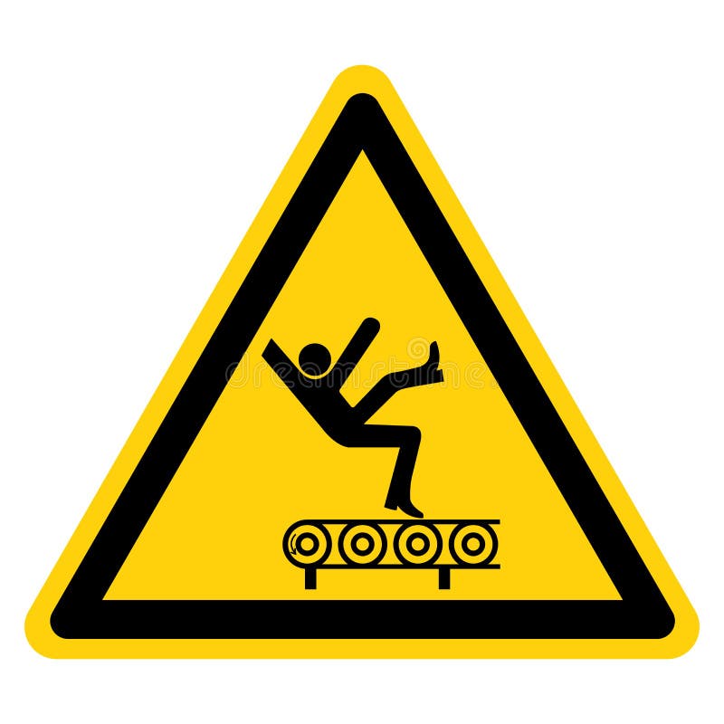 Fall Hazard Vector Pictogram Stock Vector - Illustration of fall ...