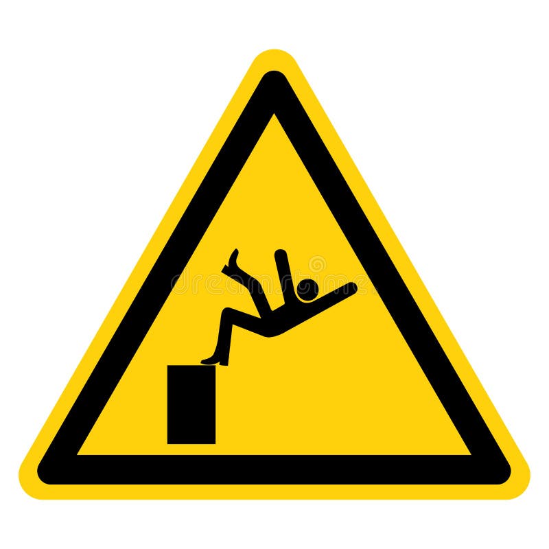 Fall From Height Vector Icon Stock Vector - Illustration of hazard ...