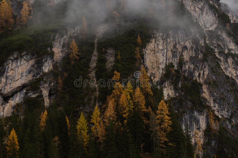 Fall Hits the Mountains of Italy Stock Image - Image of autumn ...