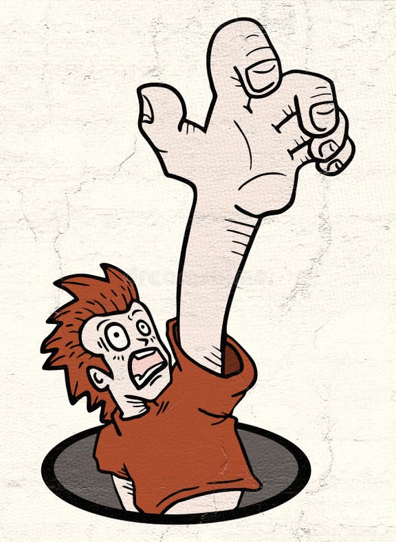 Fall in hole stock illustration. Illustration of isolated - 82654001