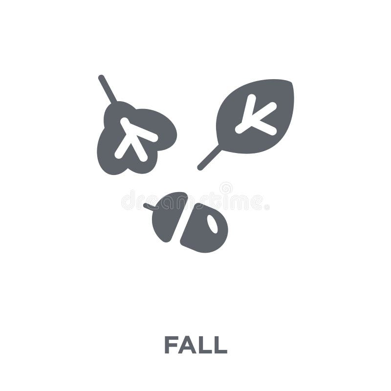 Fall icon from collection. stock vector. Illustration of acorn - 130332046