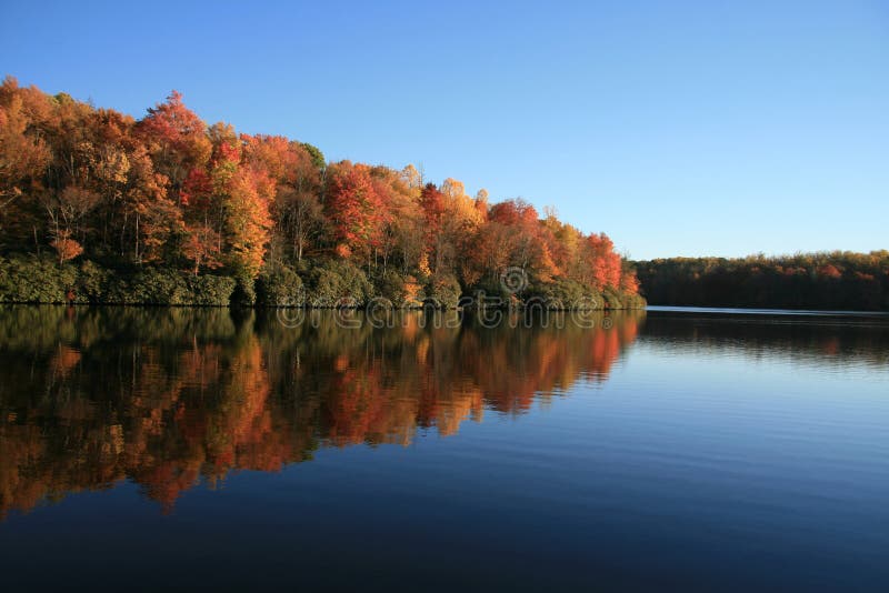 Fall Lake Scene stock image. Image of rural, cover, countryside - 3549349