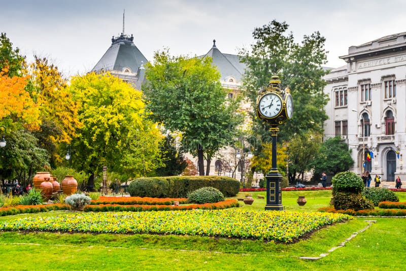 Fall Landscape stock image. Image of outside, clock - 129448149