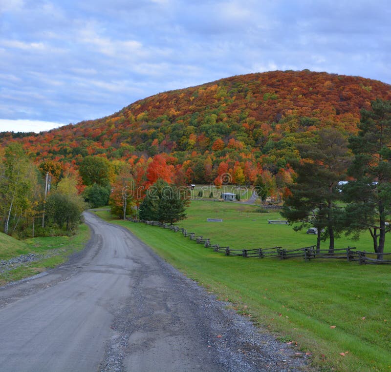 Fall Landscape Eastern Townships Editorial Photography - Image of grove ...