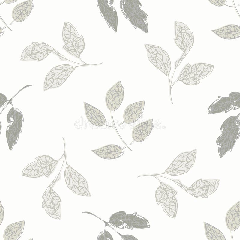 Fall Leaf Vector Seamless Background Pattern. Autumn Background with ...