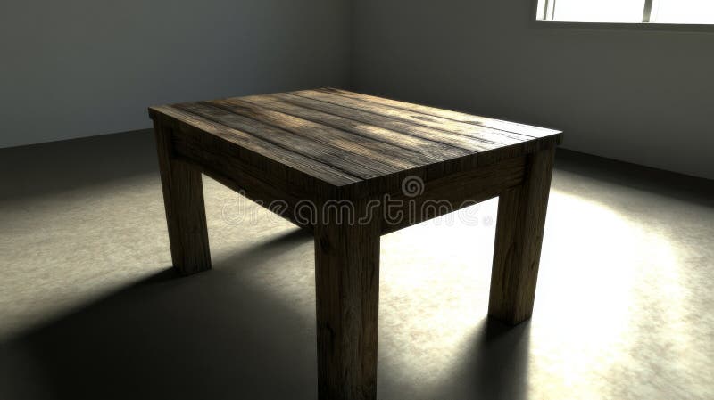 Fall Leaves Adorn a Light Wood Side Table Placed in a Bright and Sunny ...