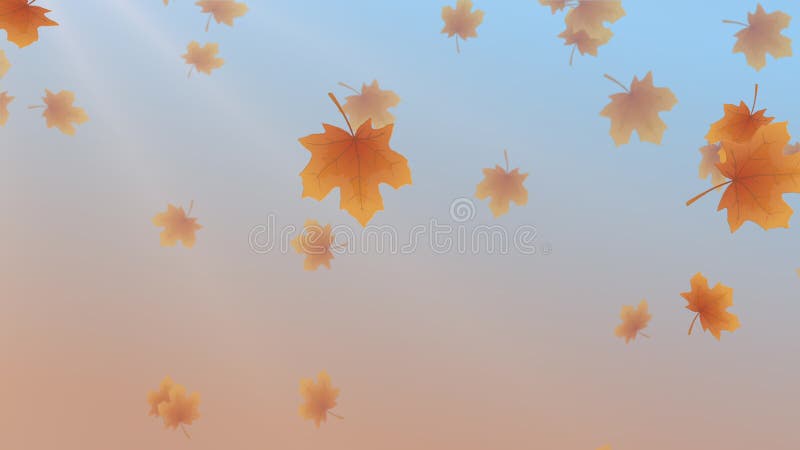 Fall Leaves Animated Backdrop + 4 Transitions Stock Footage - Video of ...