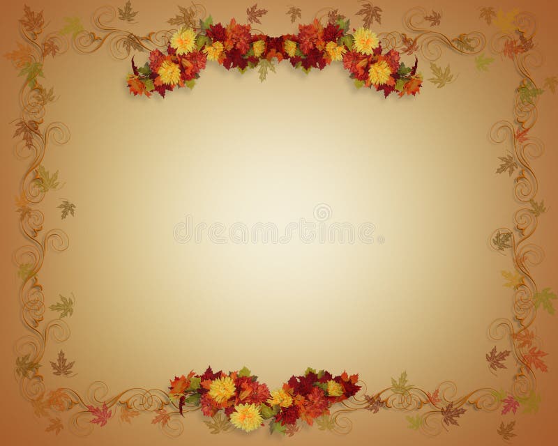 Horizontal Seamless Background with Autumn Leaves. Stock Vector ...