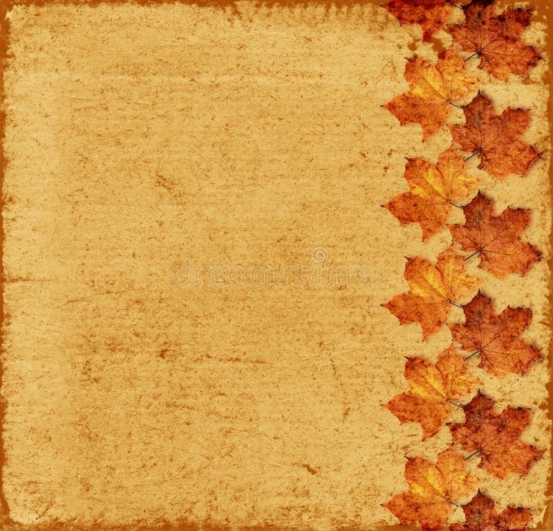 Fall Leaf Border Line