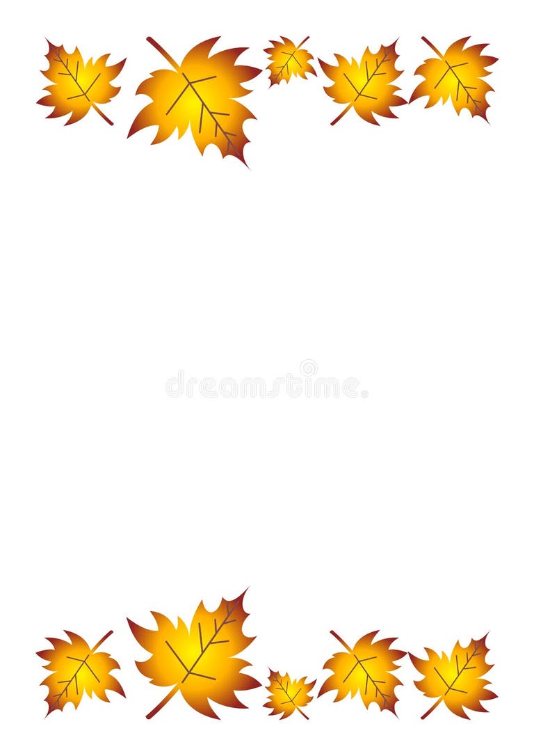 Autumn Leaves Bottom Border Stock Illustrations – 472 Autumn Leaves ...