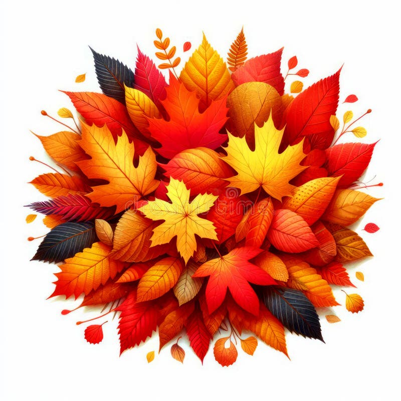 Fall leaves icon stock illustration. Illustration of foliage - 341165696