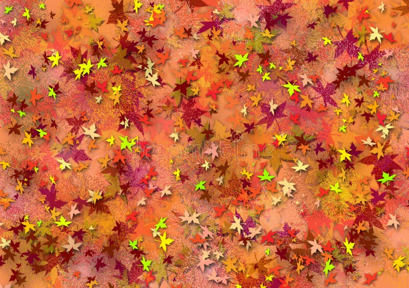 Fall leaves pattern stock illustration. Illustration of sending - 93168264