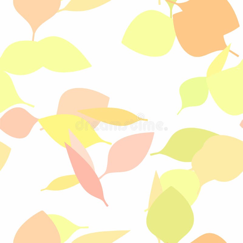 Fall Leaves Seamless Vector Pattern - Repeating Ornament for Textile ...