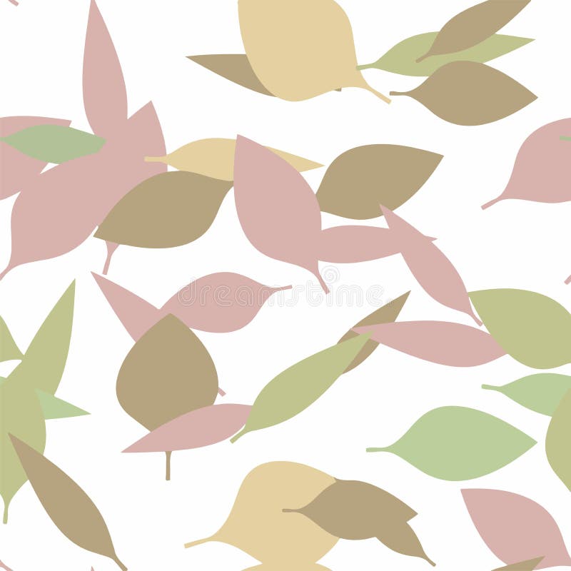 Fall Leaves Seamless Vector Pattern - Repeating Ornament for Textile ...