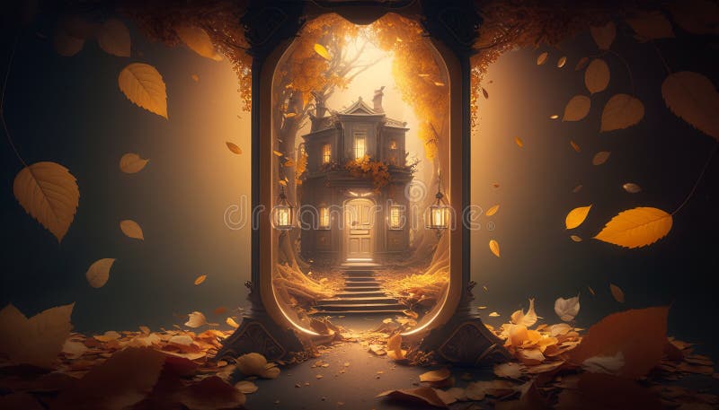 Fall into the Light. Surreal Mystical Fantasy Artwork Stock ...