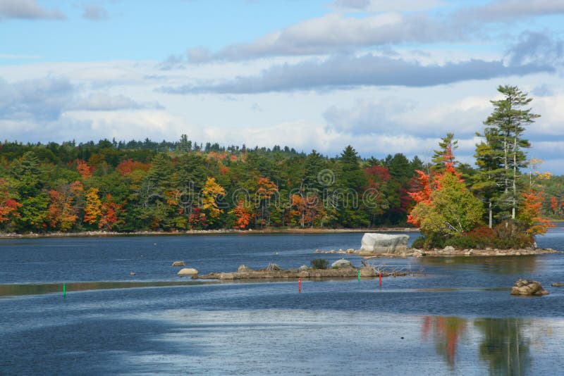 Fall in Maine stock image. Image of maine, season, island - 3954305