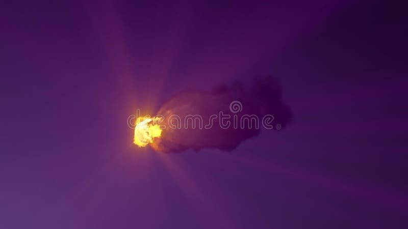 Meteor burning in the sky stock footage. Video of element - 251107386