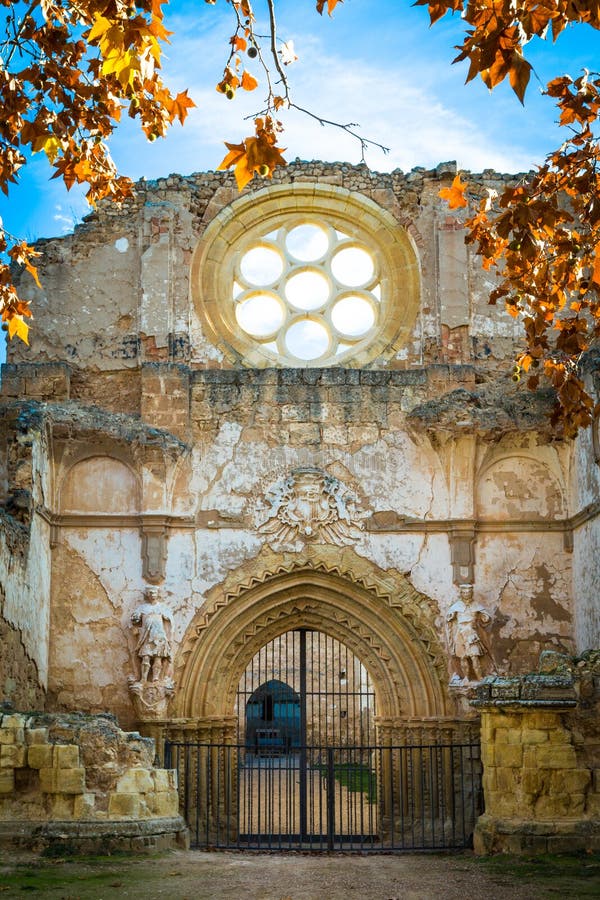 Fall of the monastery. stock photo. Image of multi, custard - 63532570