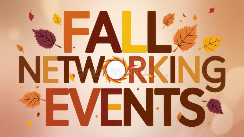 A Fall Networking Events Colorful Fall Foliage is Shown in a Poster, AI ...