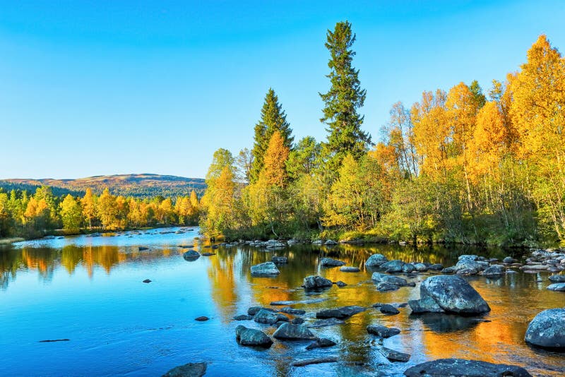 Fall in Norway stock photo. Image of inna, valley, norway - 111508758