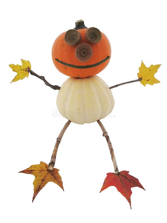 Fall objects 1 stock image. Image of fall, pumpkin, smile - 322923