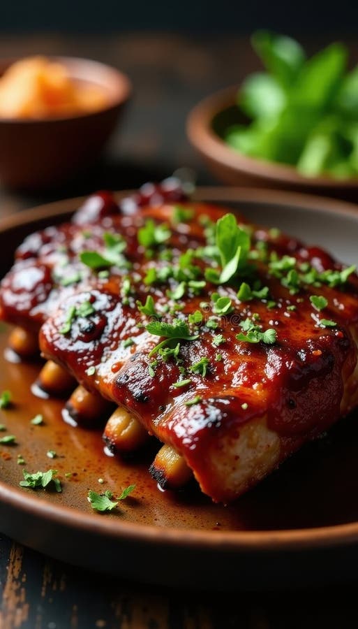Fall Off the Bone BBQ Spare Ribs, Herb Crusted, Garlic, Spare Ribs ...
