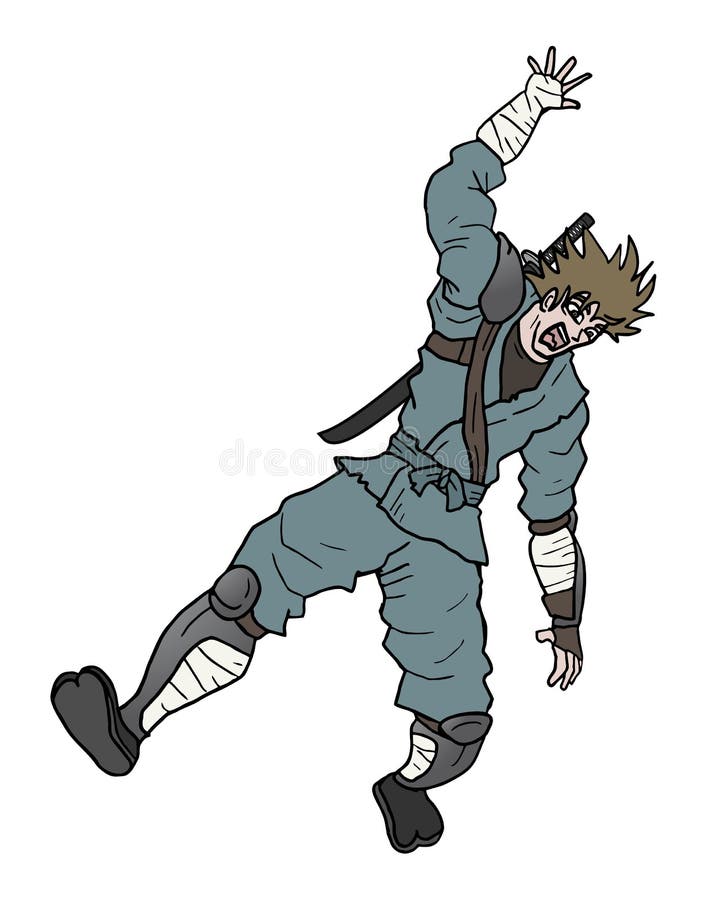 Fall out ninja stock vector. Illustration of champion - 47021677