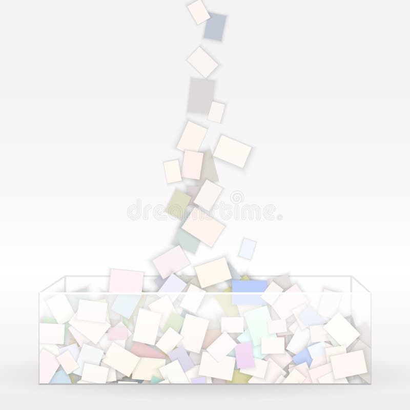 Fall Paper Note in Glass Box Background Stock Vector - Illustration of ...