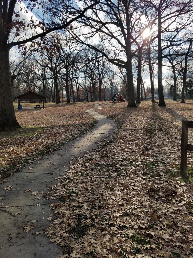Fall Park path stock image. Image of path, country, trees - 135204013