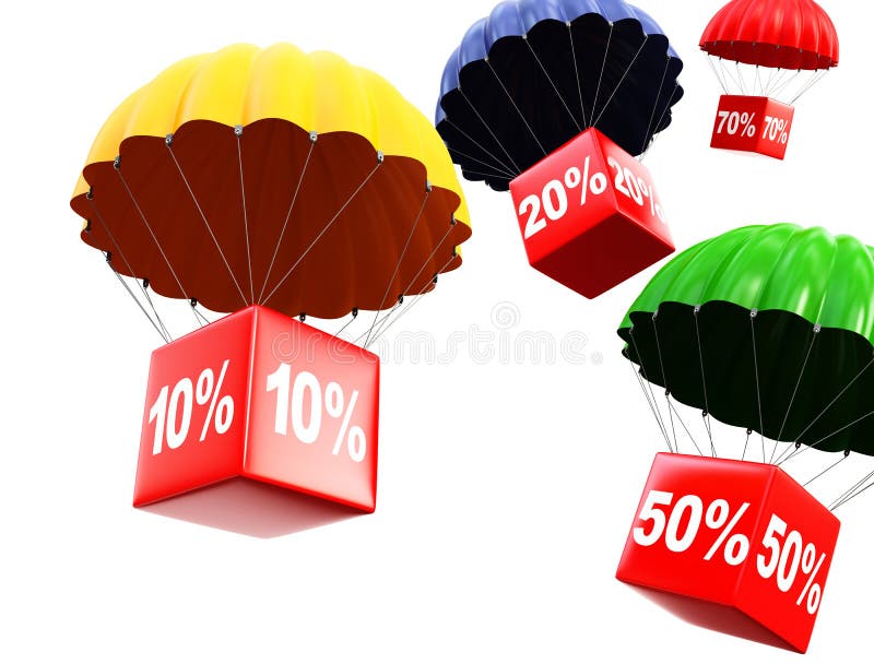 Fall percent on white stock illustration. Illustration of calculation ...