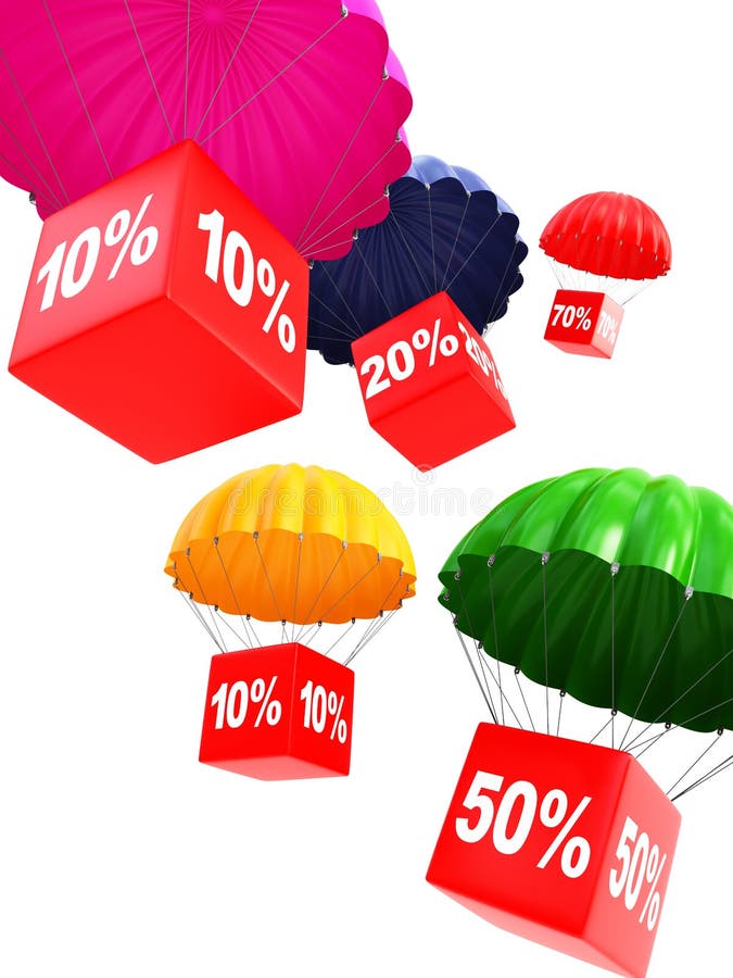 Fall percent on white stock illustration. Illustration of number - 16245356