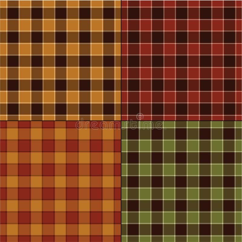Repeat Pattern Check and Plaid Design Stock Illustration - Illustration ...